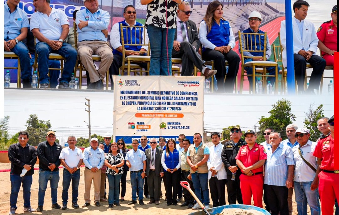GORE inicia reconstrucción de estadio de chepén después de 50 años