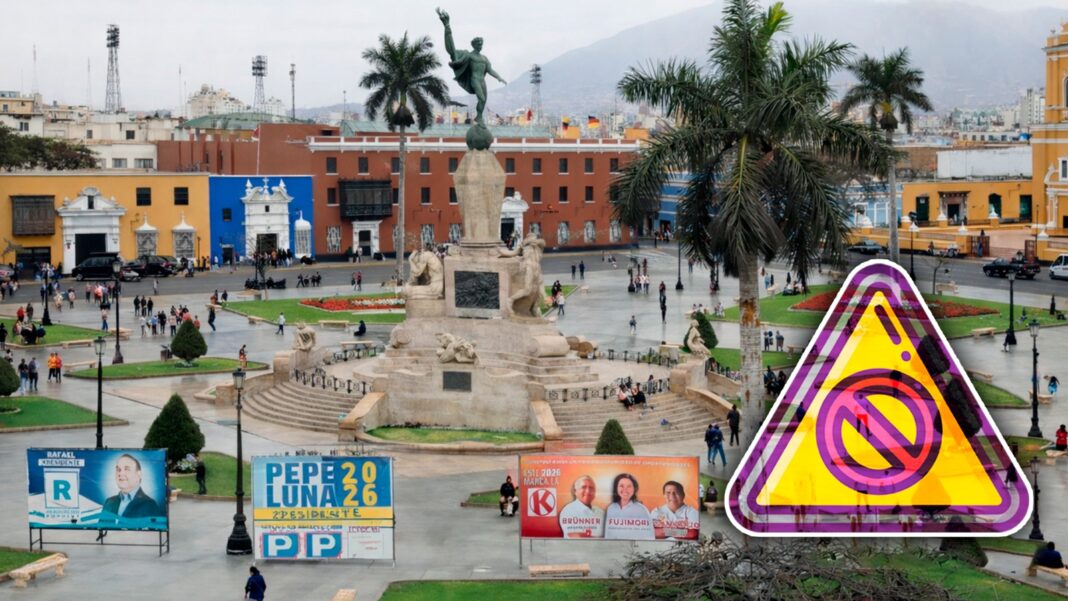 Restringen propaganda electoral en el Centro Histórico de Trujillo